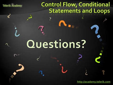 6 Using Control Structures Conditional Statements And Loops Pptx