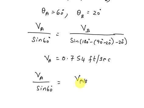 at the instant represented crank ob has a clockwise angular velocity ω