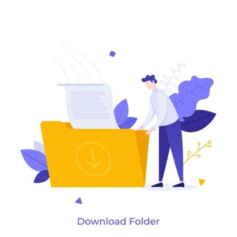 Transfer File Of Data Between Folder Transmission Vector Image