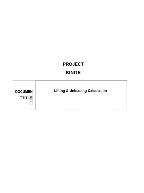 Lifting And Unloading Calculation Pdf Crane Machine