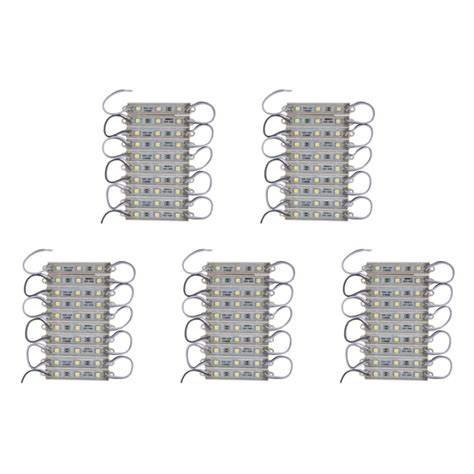 50pcs 5050 Smd 3 Led Module Led Strip String Light Waterproof Dc 12v