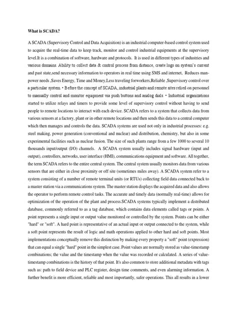 What Is Scada Pdf Scada Programmable Logic Controller