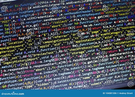 Web Development Javascript Html5 Code Abstract Information Technology