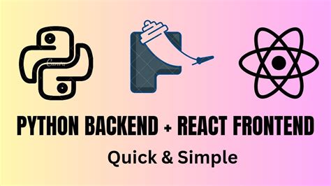How To Create A Flask React Project Python Backend React Frontend Youtube