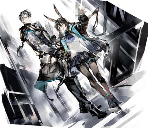 Amiya Doctor And Male Doctor Arknights Drawn By Remsrar Danbooru