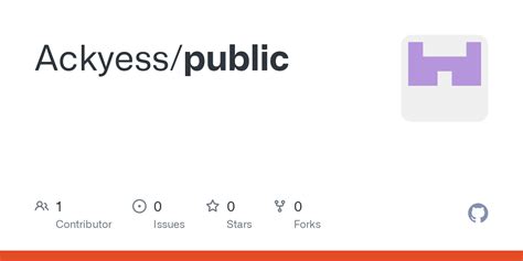 GitHub Ackyess Public