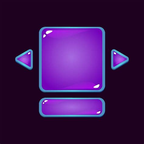 Set Of Fantasy Jelly Game Ui Board Pop Up For Gui Asset Elements Vector Illustration 2061295