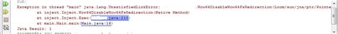Java Jna How Use Createprocess For Execute Bit Version Of A System Native App In Bit