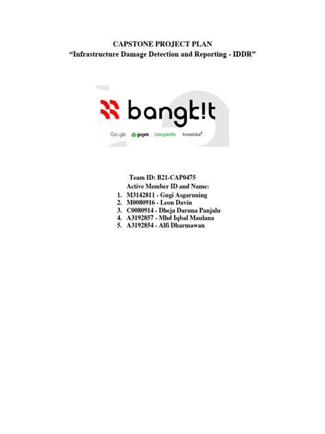Bangkit 2021 Capstone Project Plan Pdf