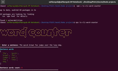 typescript based word counter console application safdar ayub posted on the topic linkedin