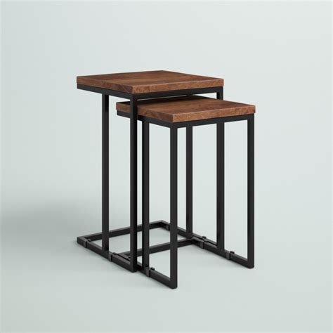 Eastville Solid Wood C Table Nesting Tables Foter