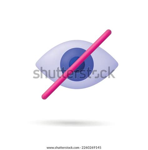3d Hide Icon Invisibility Concept No Stock Vector Royalty Free 2260269145 Shutterstock
