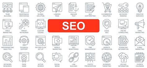 Premium Vector Data Analytics Concept Simple Line Icons Set Bundle Of