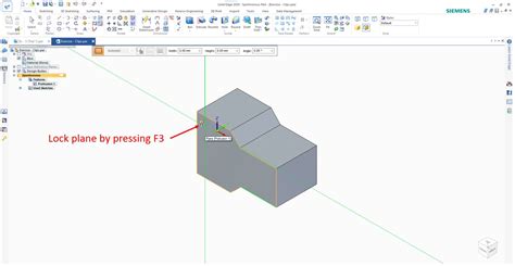 solid edge tutorial part modeling in synchronous mode ex 5 the
