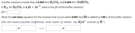 solved a buffer solution contains 0 296m ammonium bromide