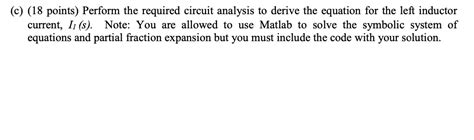 Solved Problem Points In The Circuit Shown Below Chegg Com
