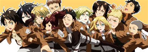 Mikasa Ackerman Eren Yeager Krista Lenz Ymir Reiner Braun And 7 More Shingeki No Kyojin