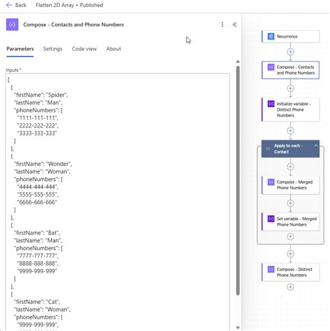 Flatten 2d Array In Power Automate
