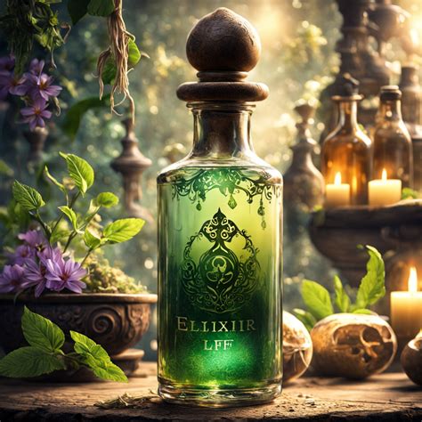 Elixir Of Life A Rare And Potent Potion Made With Magical In By