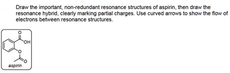 Solved Draw The Important Non Redundant Resonance
