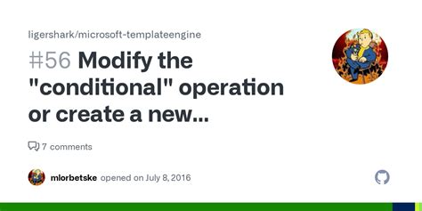 Modify The Conditional Operation Or Create A New Operation That