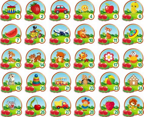 Картинки на шкафчики для детского сада в хорошем качестве 30 штук