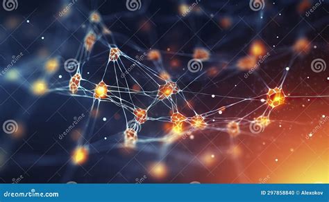 Abstract Technology Background Network Connection Structure Big Data