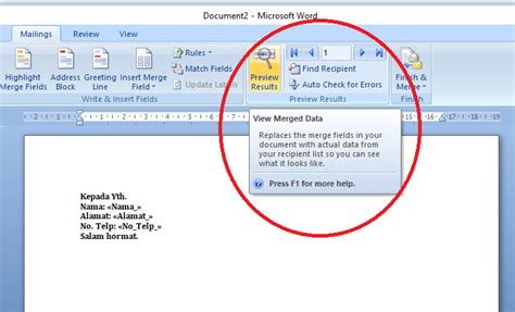 cara membuat mail merge di microsoft word mudah deepublish store