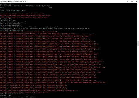 errors with deployment using custom frappe docker install update frappe forum