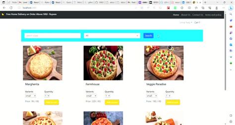 Vimal Negi On Linkedin Oasis Infobyte Task 3 Pizza Application Tech Used Mern