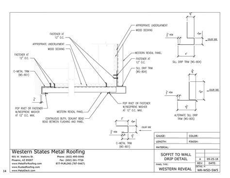 Soffit To Wall Detail Western Reveal® Metal Soffit Panel