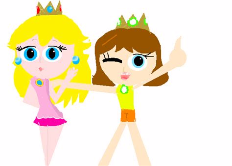 Pixilart Peach And Daisy By Pixieg