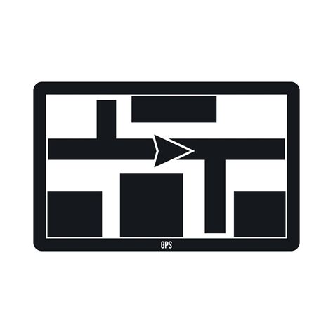 GPS Navigation Icon Simple Style 14584334 Vector Art At Vecteezy