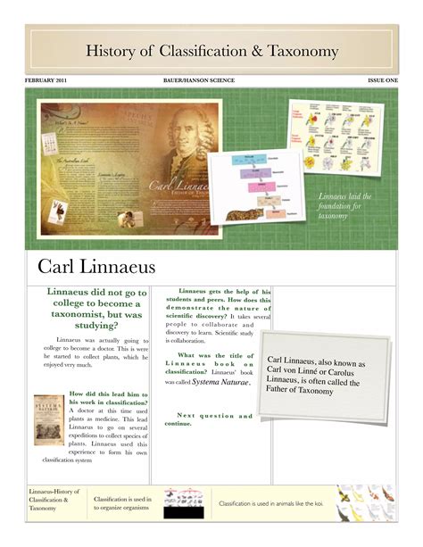 Taxonomy Webquest Pages