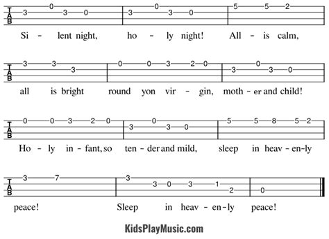 Silent Night Guitar Chords Easy