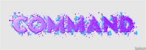 Command Text Effect And Logo Design Word