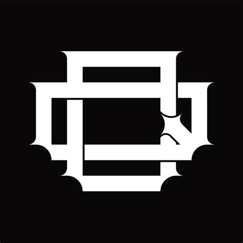 Qo Logo Monogram With Vintage Overlapping Linked Style Design Template