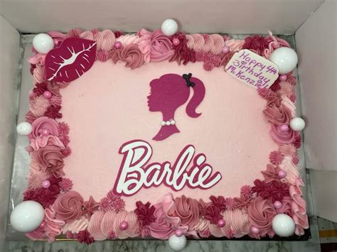Barbie Sheet Cakes Barbie Birthday Party Barbie Cake Barbie Birthday