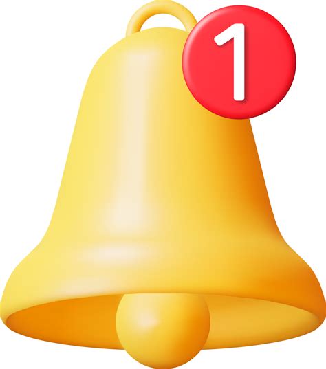 3d Notification Bell Icon 35715681 Png