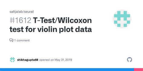 T Test Wilcoxon Test For Violin Plot Data Issue 1612 Satijalab