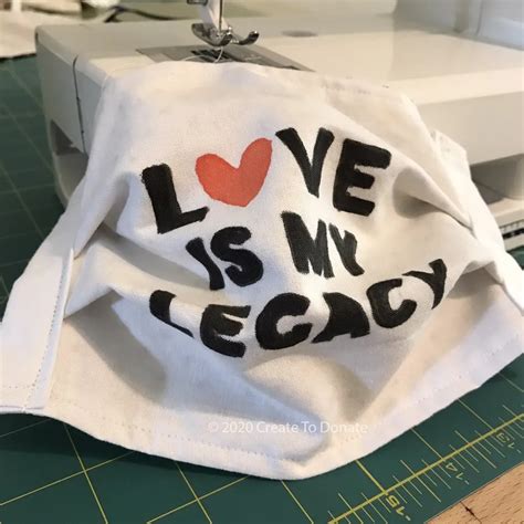 How To Make A Custom Face Mask Using A Stencil Create To Donate