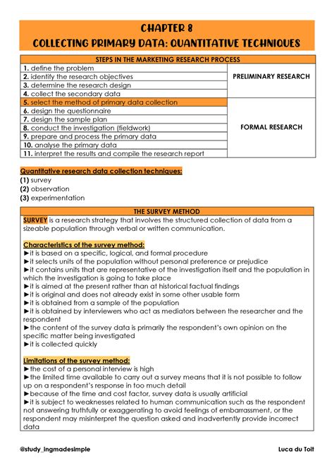 Chapter 8 Collecting Primary DATA Quantitative Techniques CHAPTER 8 COLLECTING PRIMARY DATA