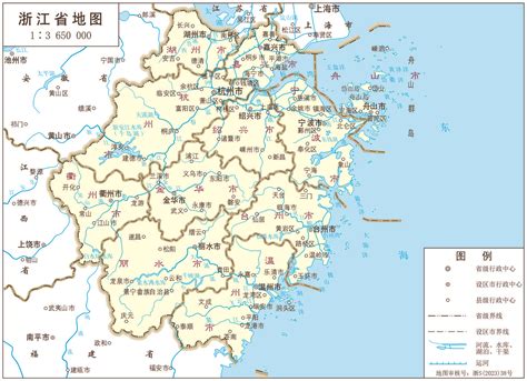 浙江省2023年版行政区划地图（含11大地级市高清地图） 知乎