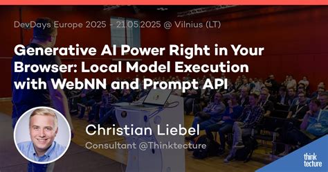 generative ai power right in your browser local model execution with webnn and prompt api