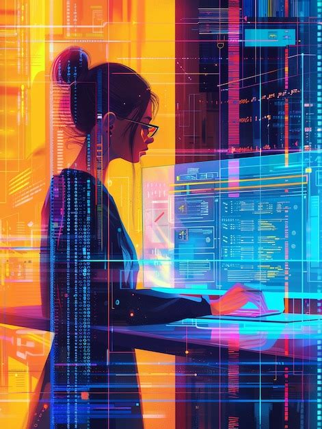 advancements art through coding images free download on freepik