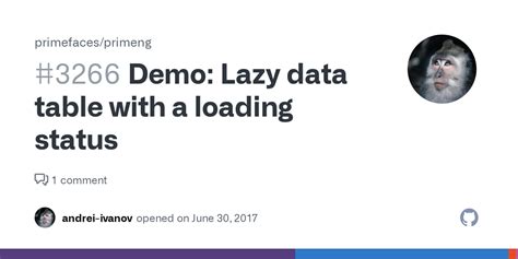 Demo Lazy Data Table With A Loading Status · Issue 3266 · Primefacesprimeng · Github