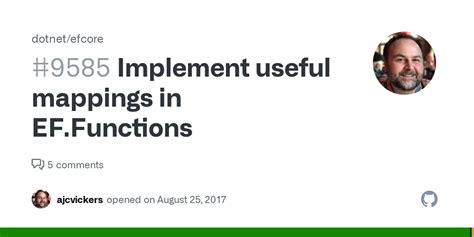 Implement Useful Mappings In Effunctions · Issue 9585 · Dotnetefcore · Github