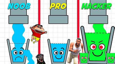 SHINCHAN FRANKLIN NOOB Vs PRO Vs HACKER In HAPPY WHEEL With CHOP DREAM SQUAD OP YouTube