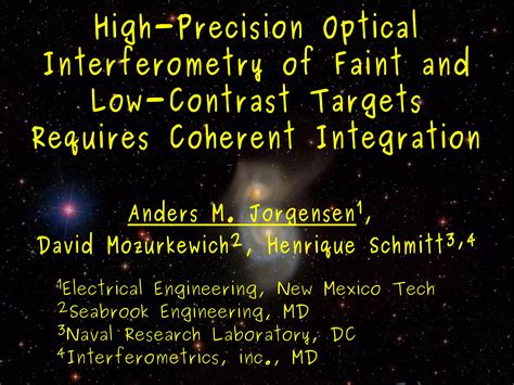High Precision Optical Interferometry Of Faint And Low Contrast Targets