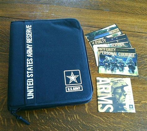 U S Army Reserve Ring Binder Planner Organizer Pack Disc Postcards Pen America Planner